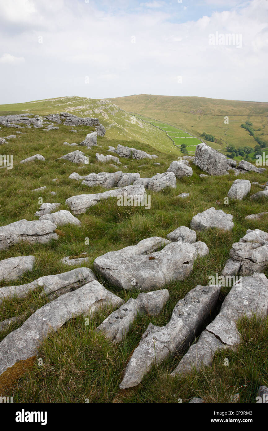 Rocks on Malham dale yorkshire England Stock Photo - Alamy