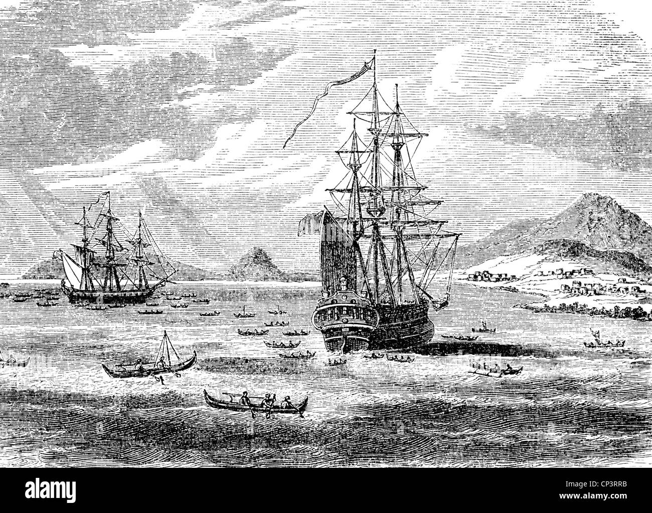 James cook hawaii 1778 hi-res stock photography and images - Alamy