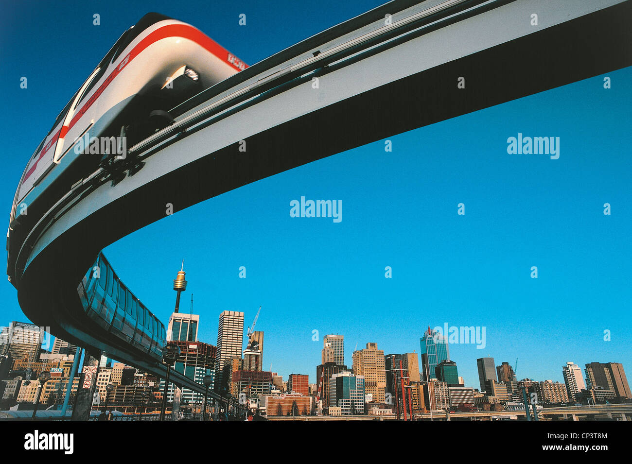 Sydney Australia The Monorail Stock Photo - Alamy