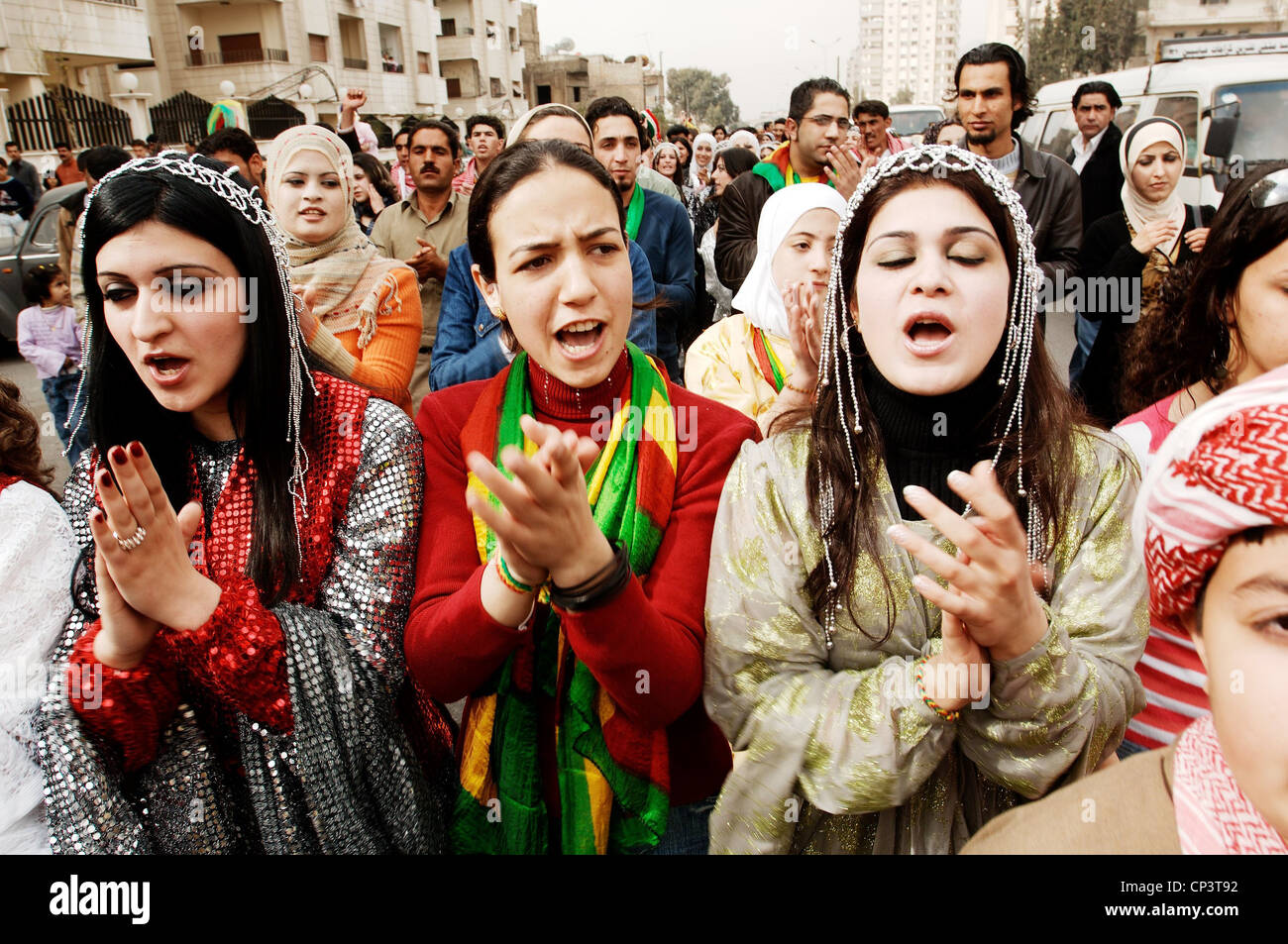 Syria - Damascus Around. Kurdish Feast of mothers Stock Photo - Alamy