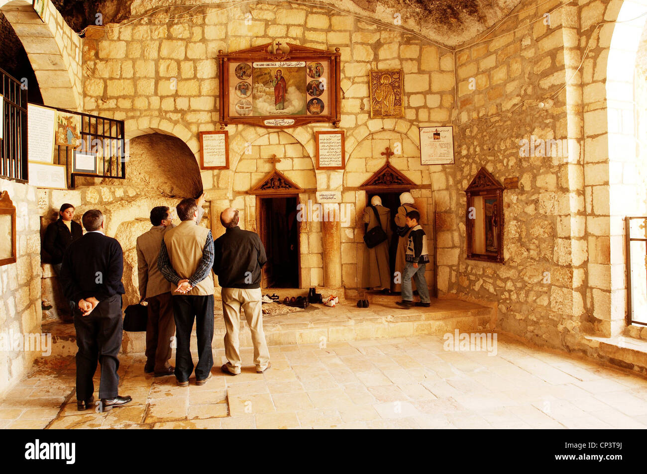 Syria - Maaloula. Greek orthodox monastery of Santa Tecla (Taqla), the ...