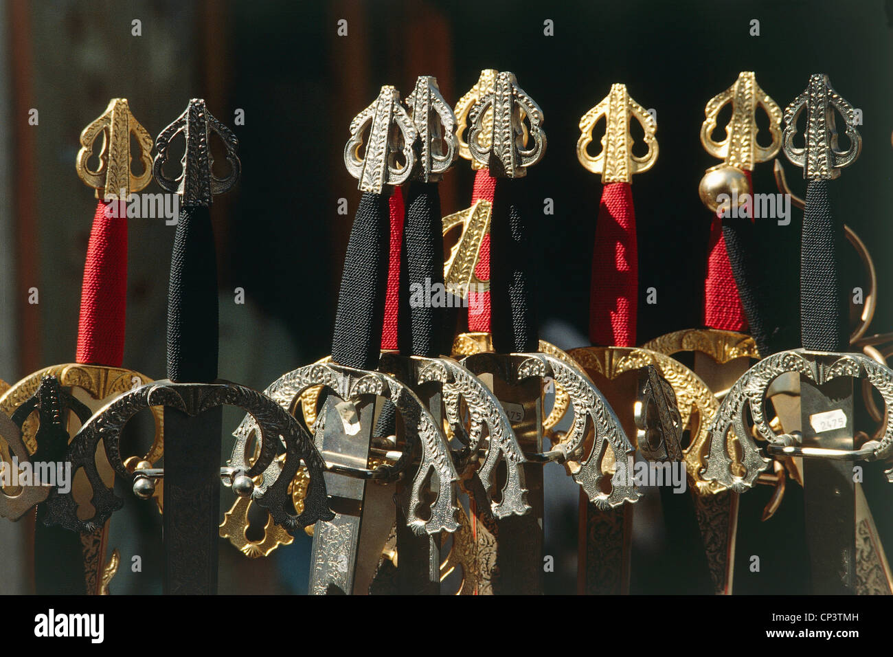 Spain - New Castile - Toledo. Sale of souvenirs Stock Photo - Alamy