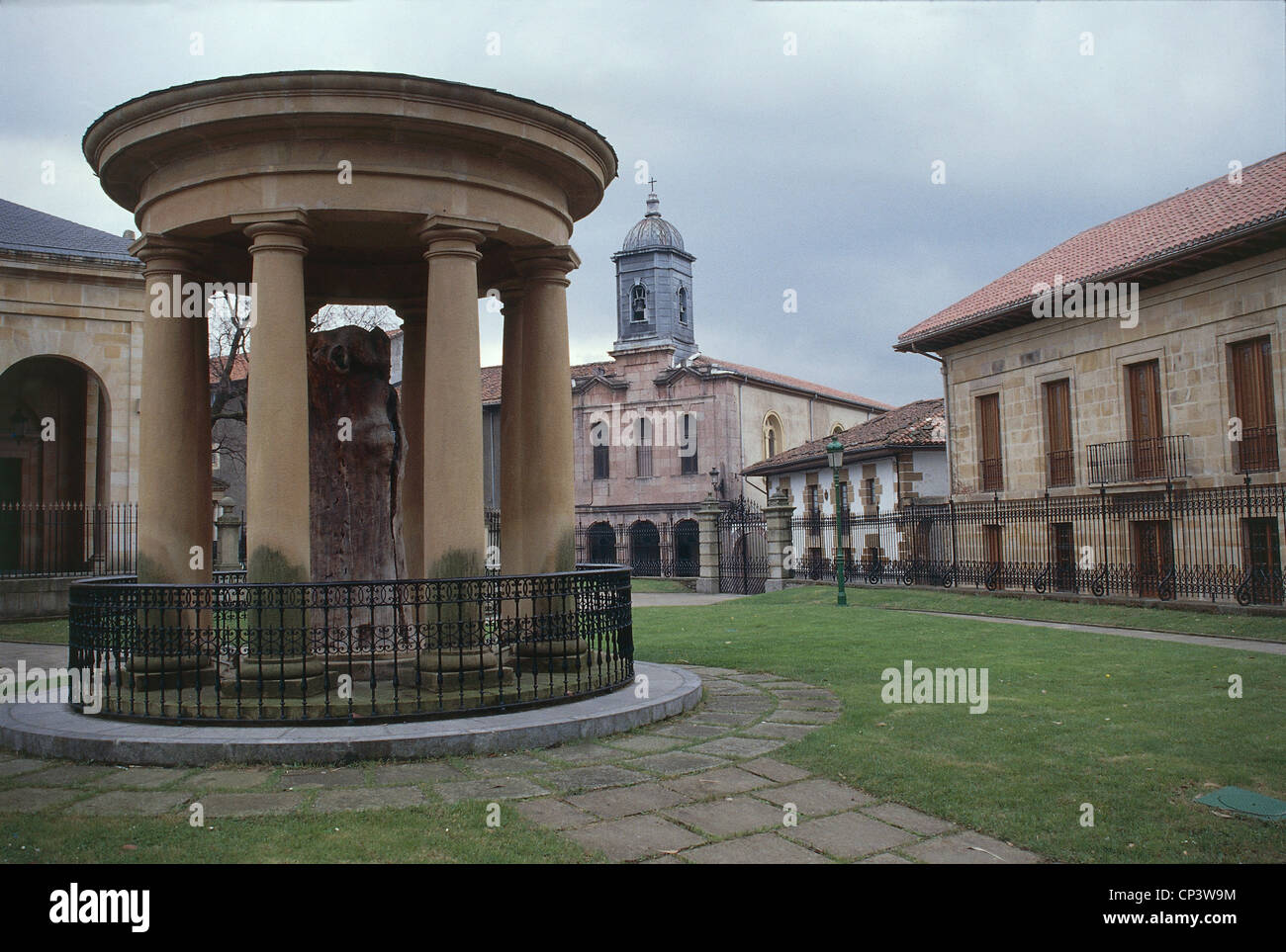 Spain Basque Country Gernika (Guernica y Luno). Temple with remains of ...