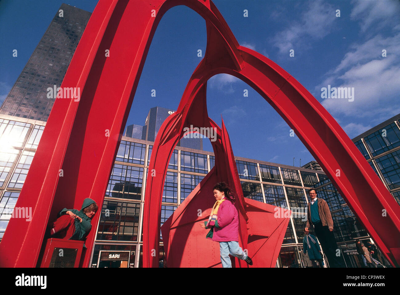 France - Paris la Defense. Alexander Calder (1898-1976), The Red Spider ...