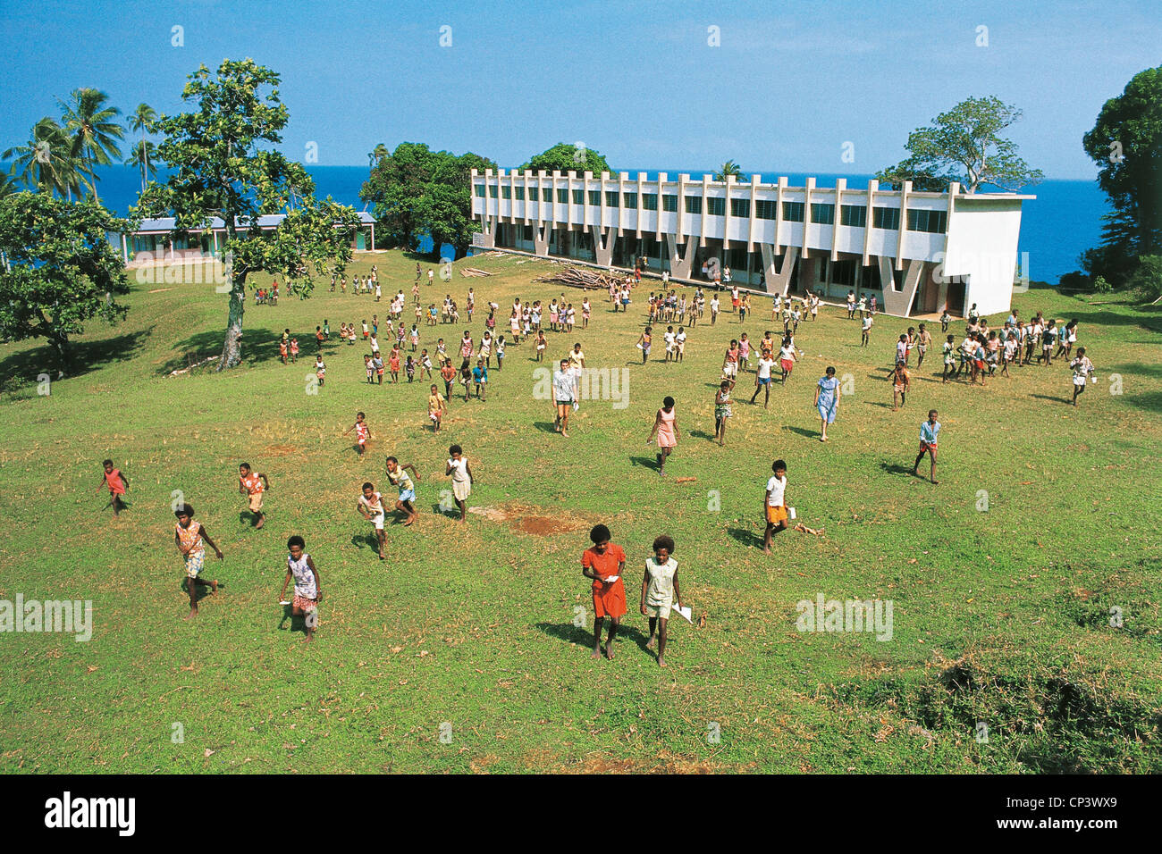 Vanuatu - Pentecost Island - Melsisi. School of the Catholic mission ...