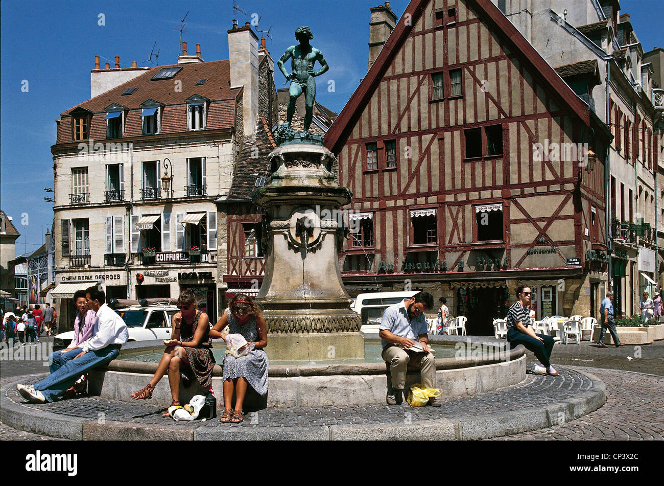 France - Burgundy - Dijon, Place Francois Rude Stock Photo - Alamy