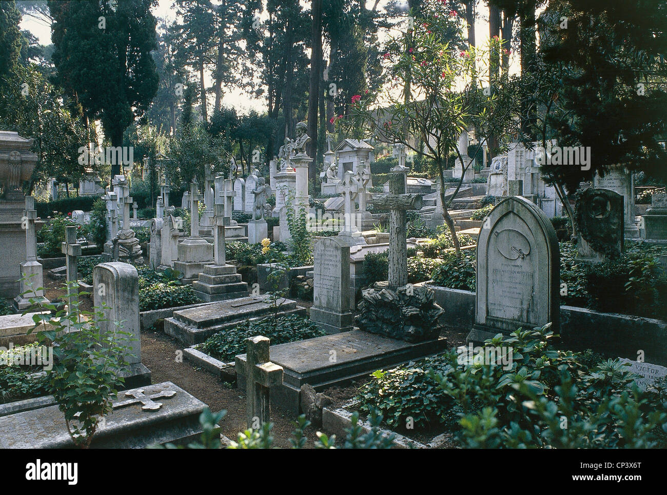 Rome Cemetery English Stock Photo - Alamy