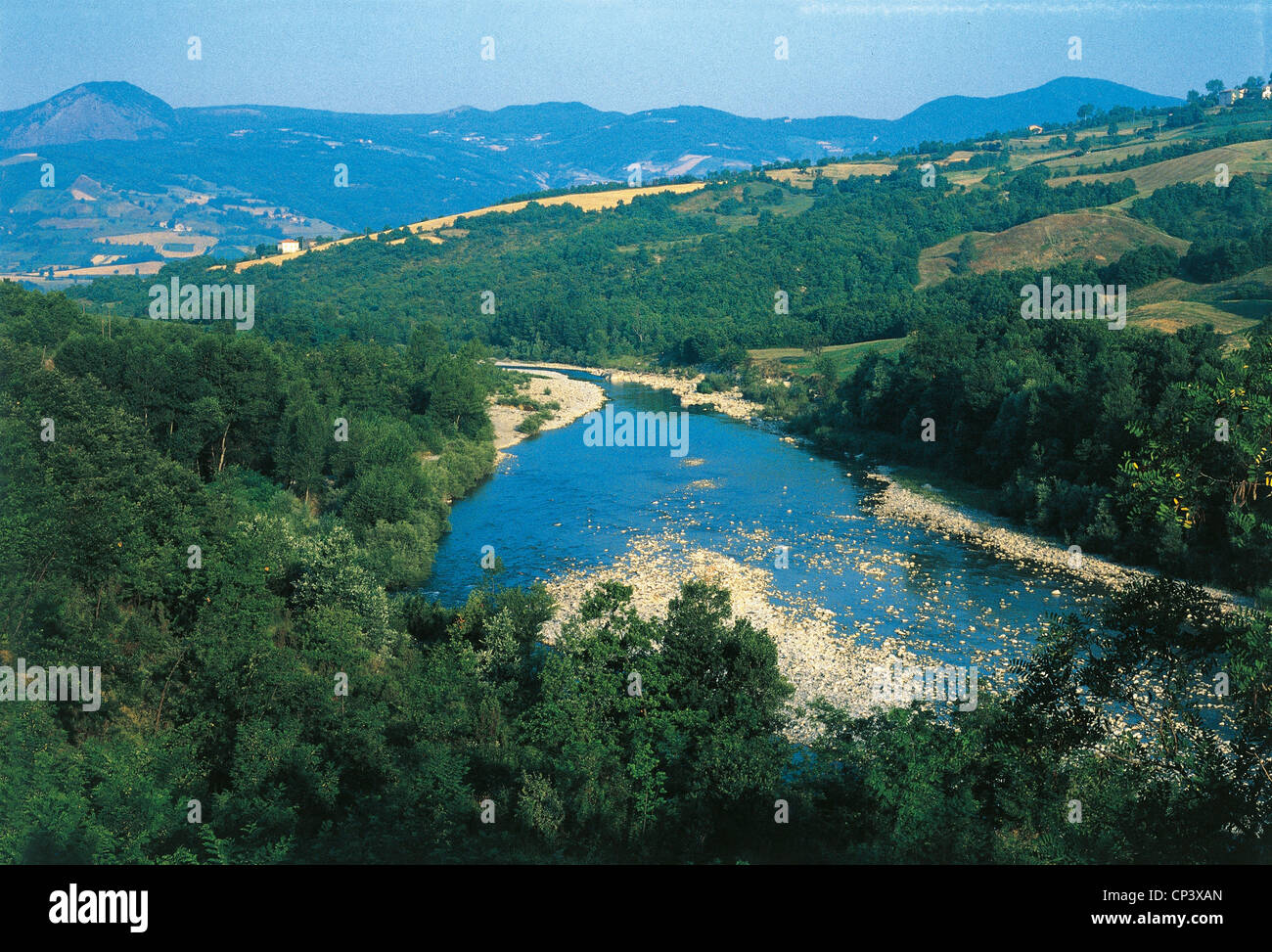Emilia Romagna Trebbia Valley Landscape Stock Photo - Alamy