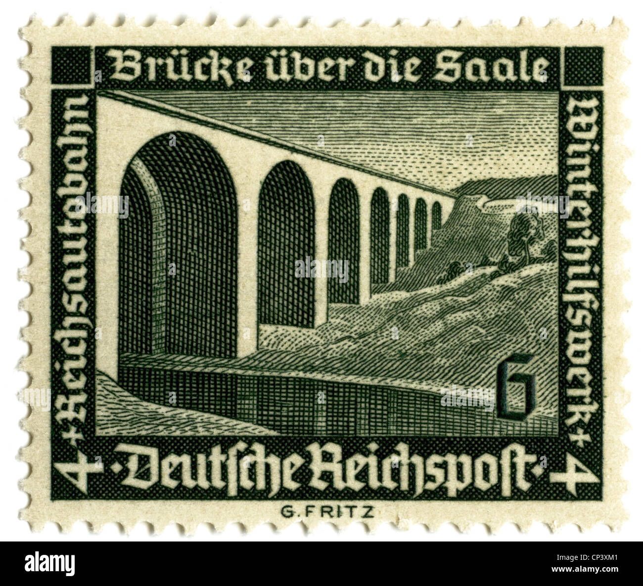 mail/post, postage stamps, Deutsche Reichspost, 6 + 4 Pfennig stamp ...