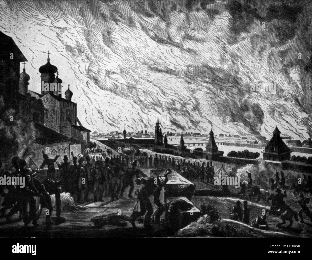 Moscow fire 1812 hi-res stock photography and images - Alamy