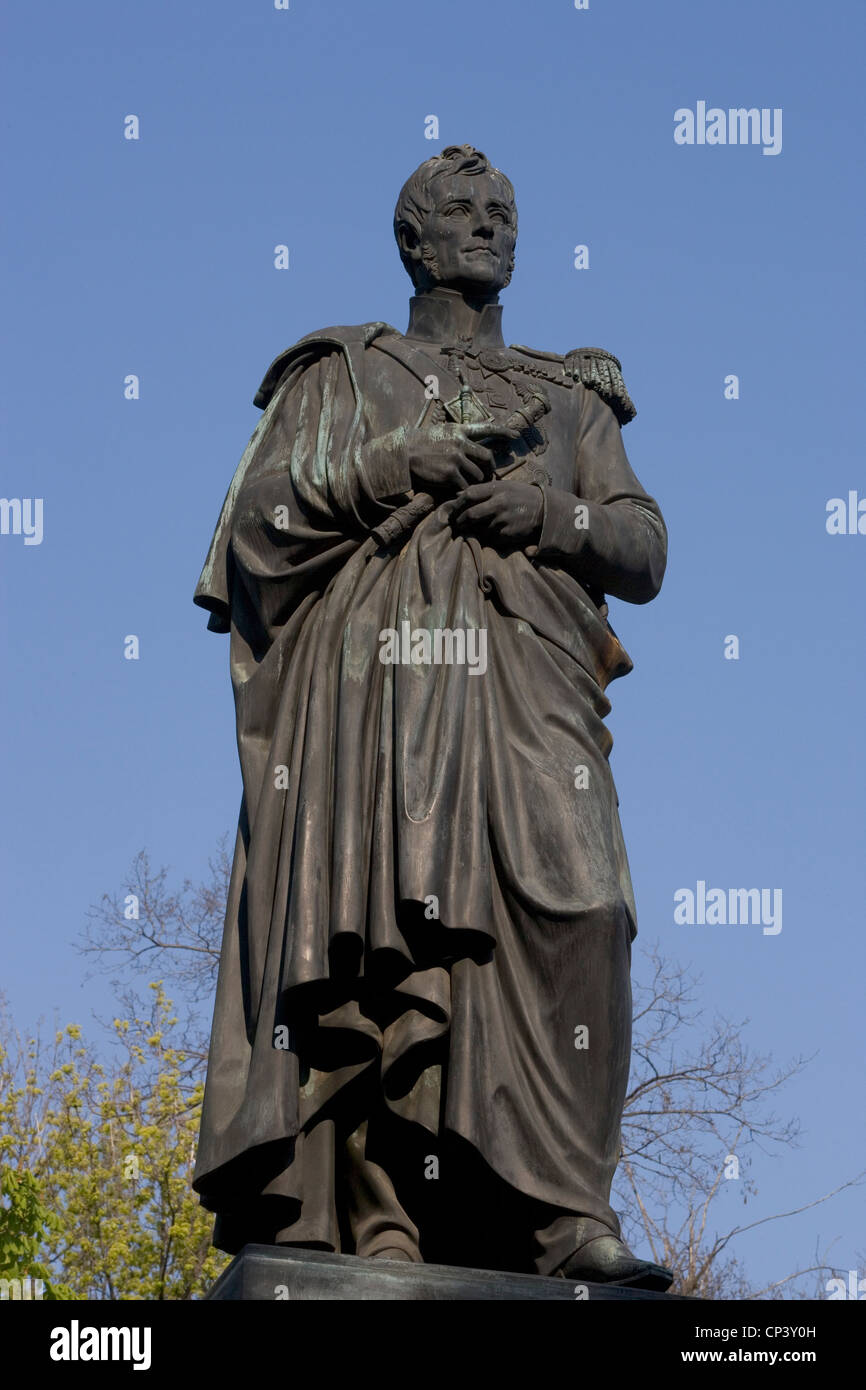 Ukraine. Odessa. Park of cathedral. Monument to Count Mikhail S ...