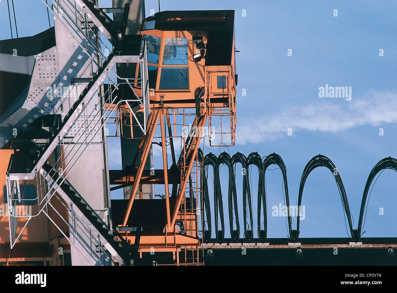 France - Upper Normandy - Le Havre. Load Containers Stock Photo - Alamy