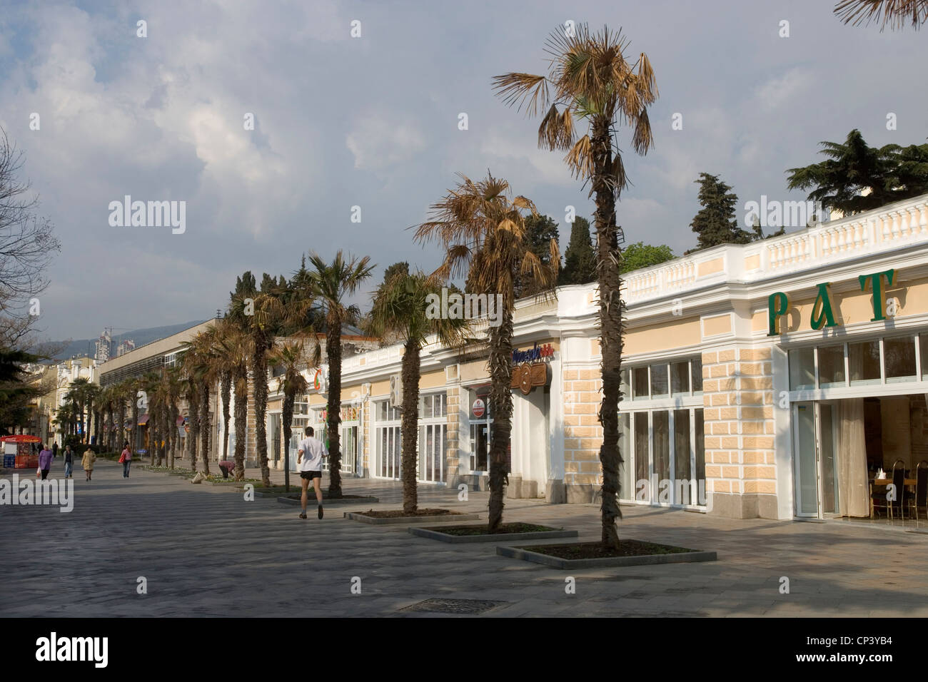 Ukraine - Crimea - Yalta. Buildings on the waterfront Stock Photo - Alamy