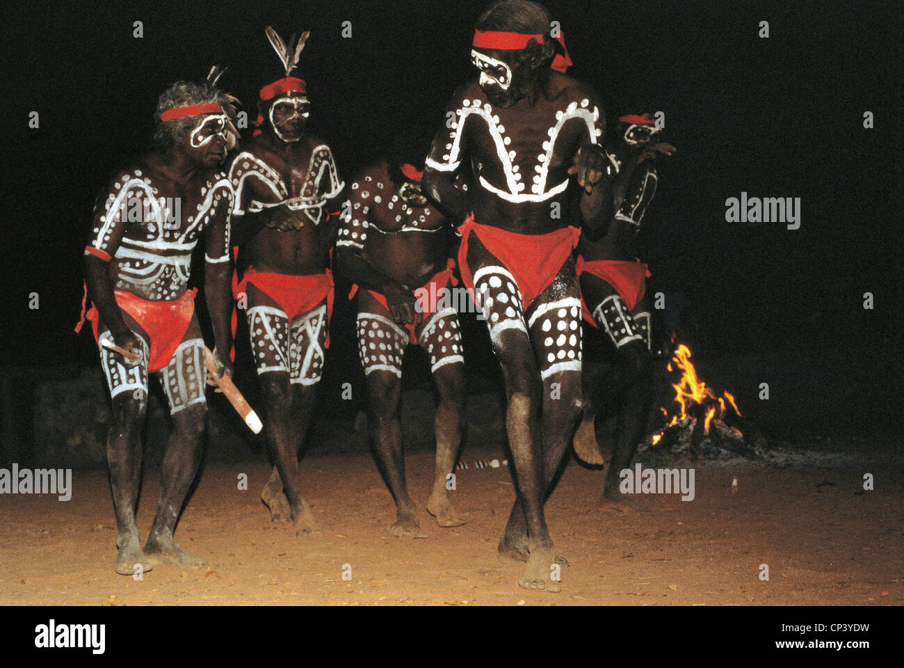 Australia Northern Territory Of The Tribe 'Djaunana Dances During A ...
