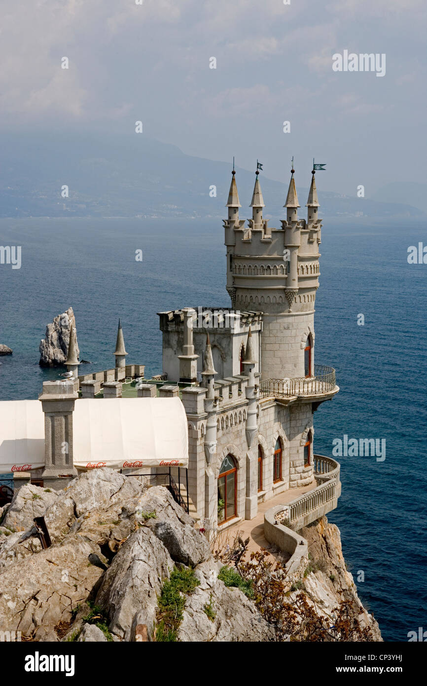 Ukraine Crimea Alupka, near Yalta. Ay-Todor Cape on Black Sea Castle ...