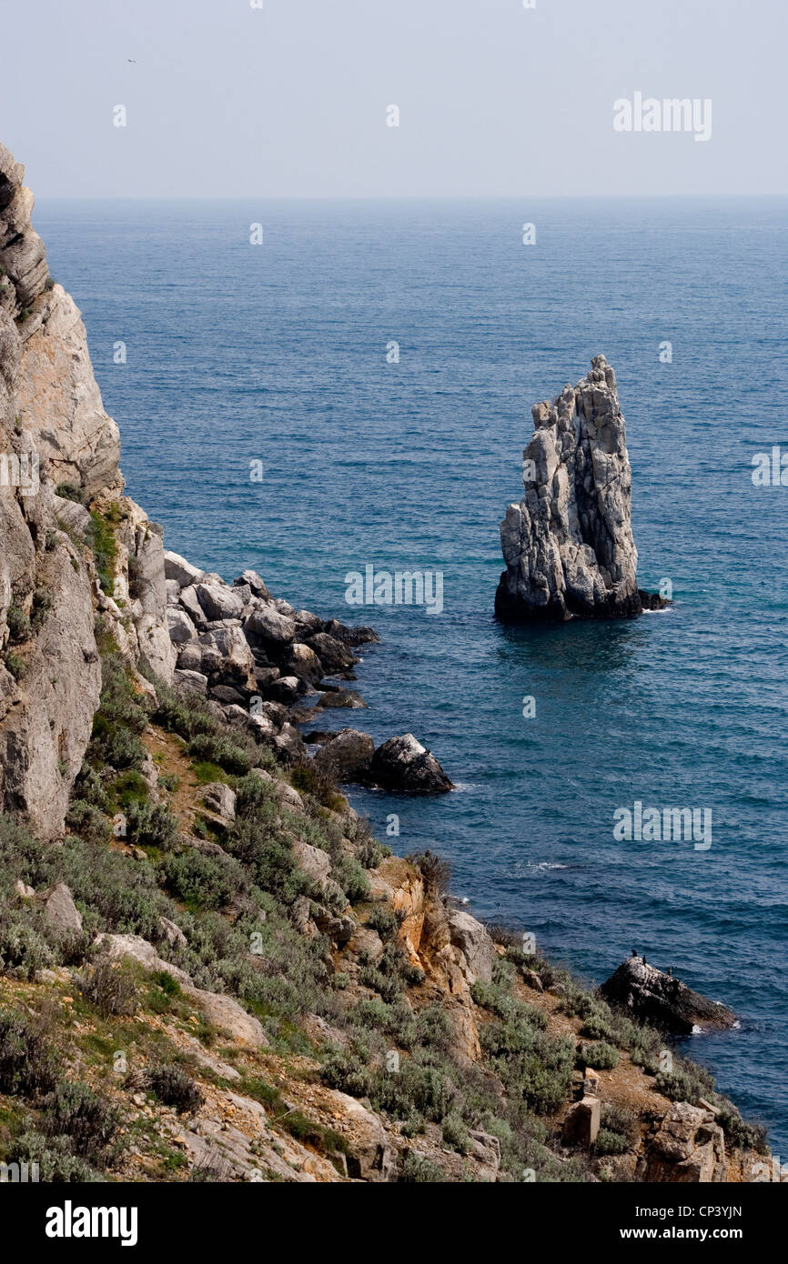 Ukraine - Crimea - Alupka, near Yalta. Ai-Todor Cape on the Black Sea ...