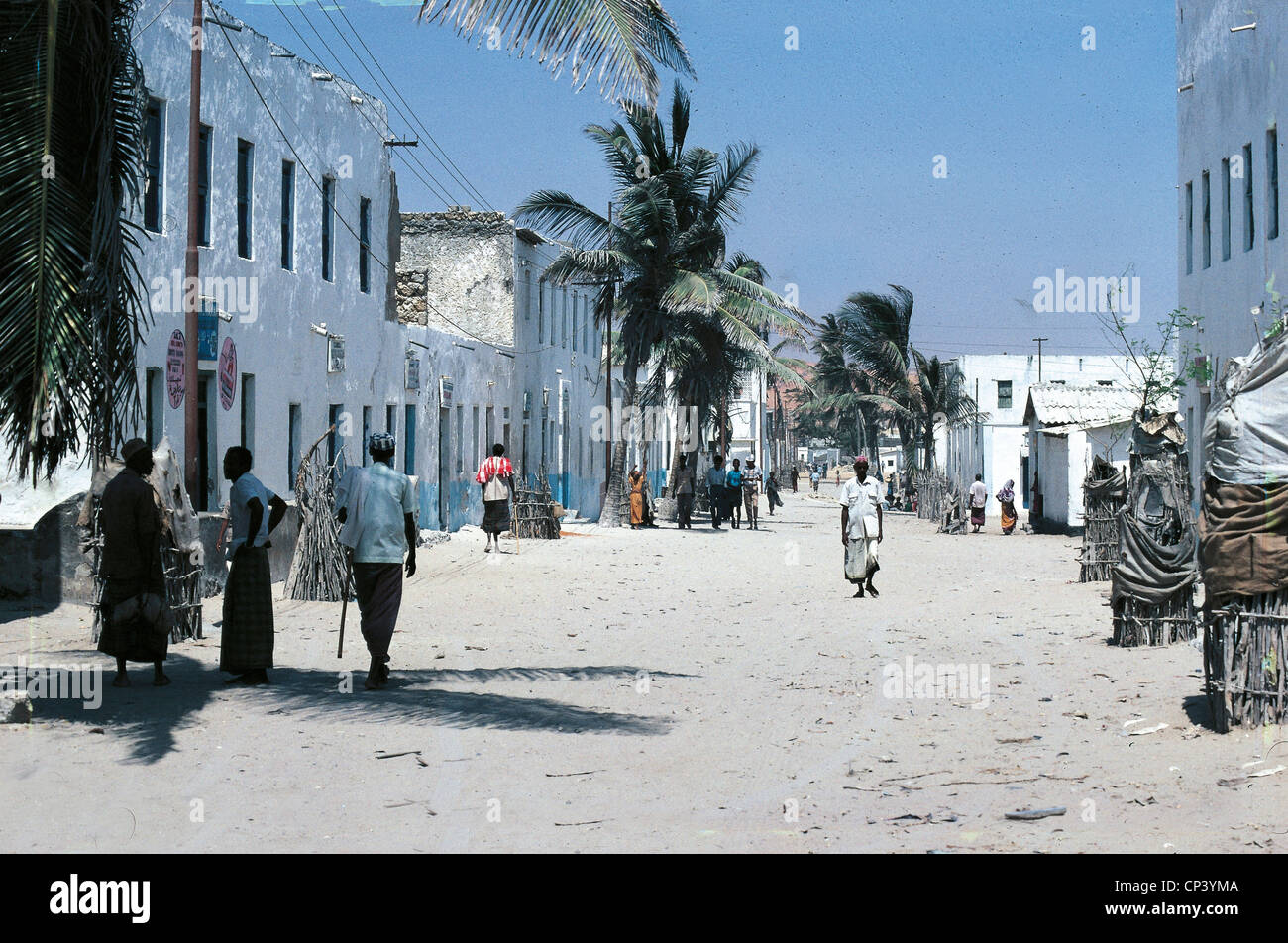 Somalia - Brava (Barawa). A street of the city ' Stock Photo - Alamy