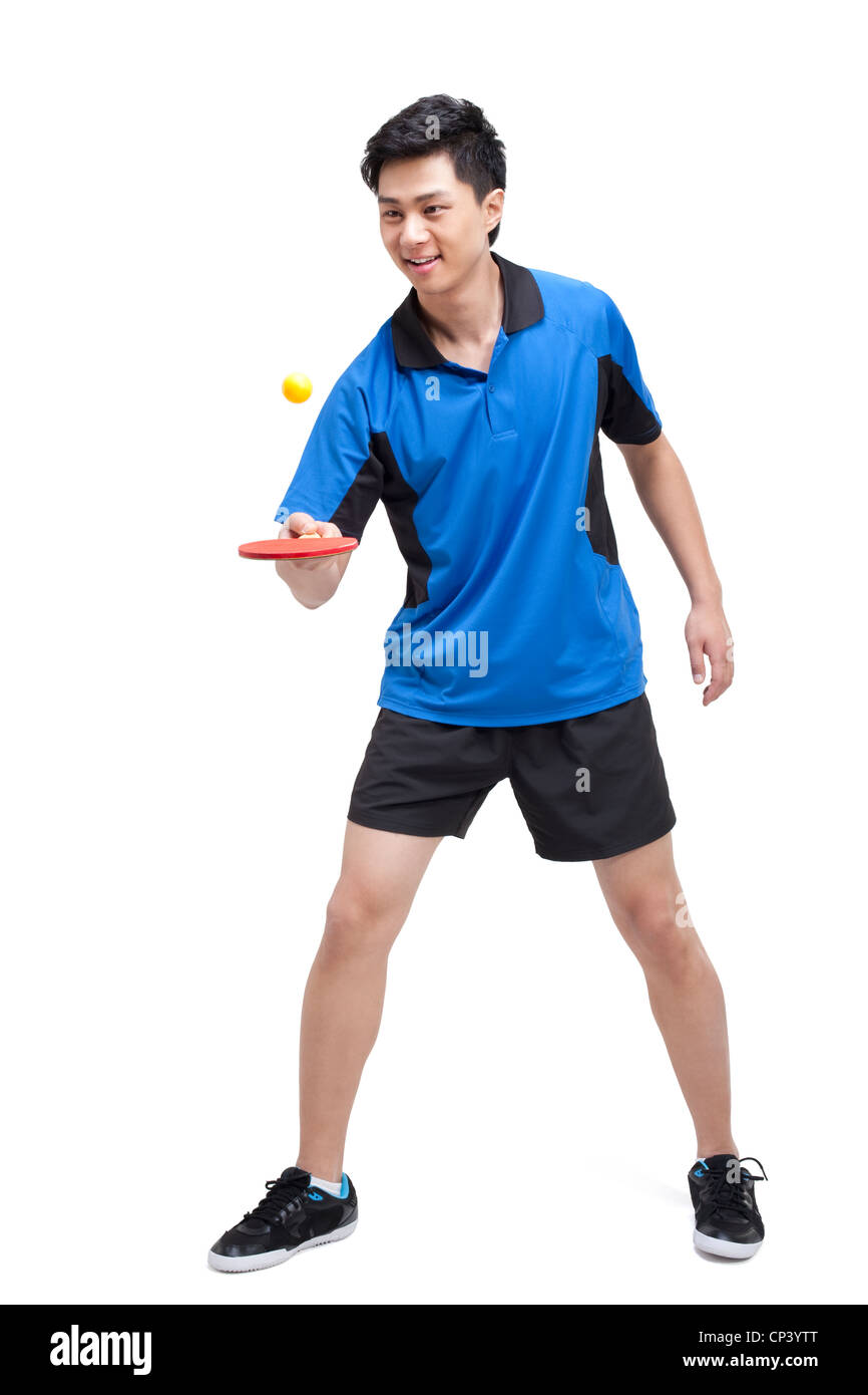 Table tennis ball bouncing on table hi-res stock photography and images ...