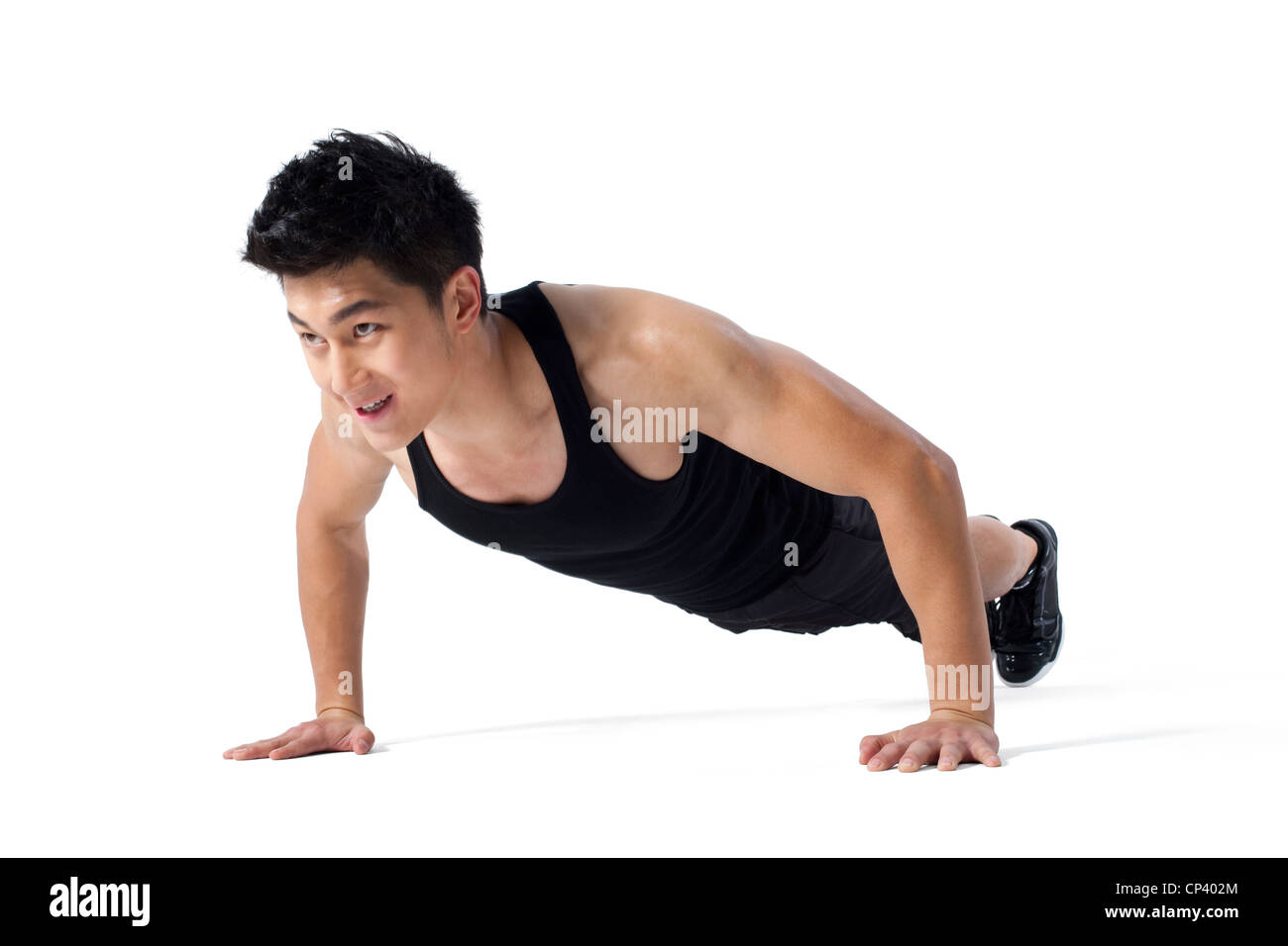 Man doing push-ups Stock Photo - Alamy