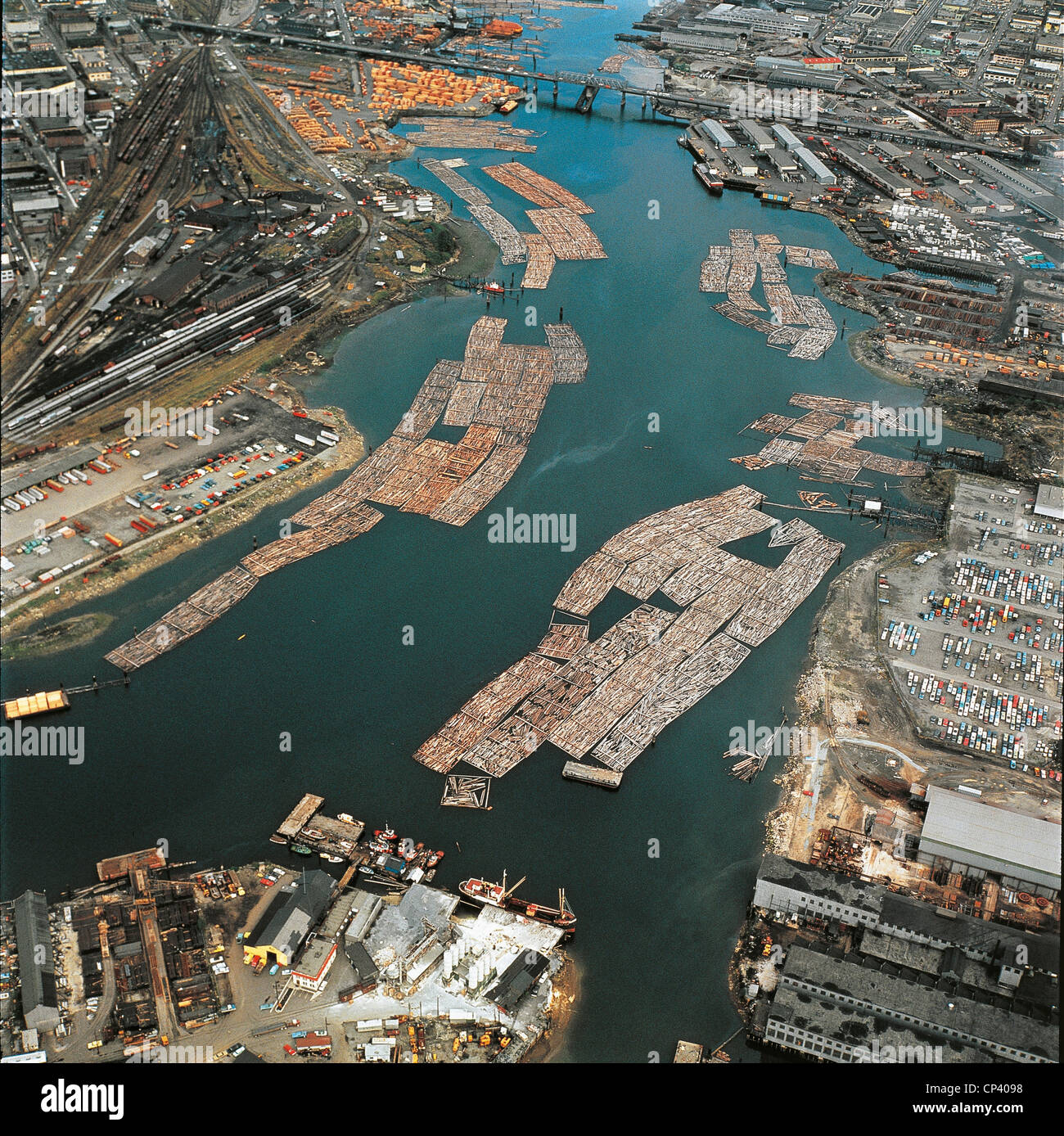 Canada vancouver timber rafting hi-res stock photography and images - Alamy