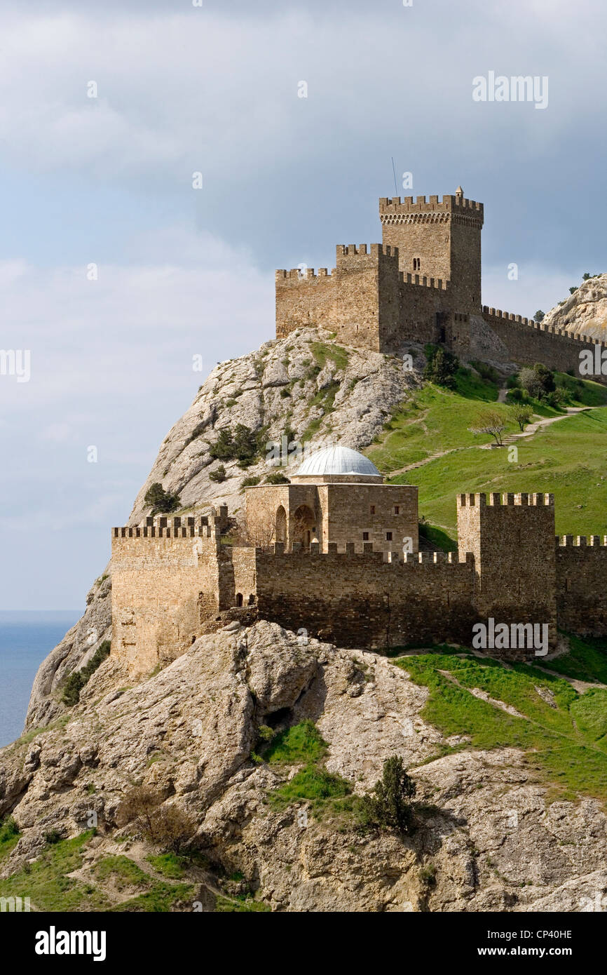 Ukraine - Crimea - Sudak. The Genoese fortress (XIV-XV century) on ...