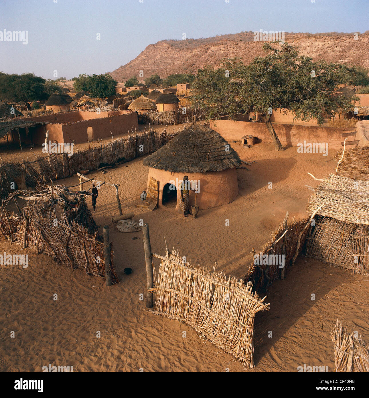 Niger - Around Gour - Typical village KANOURI Stock Photo - Alamy