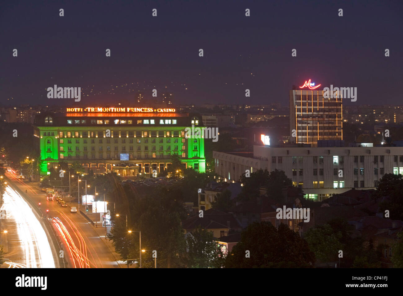 Bulgaria - Plovdiv. Night Stock Photo - Alamy