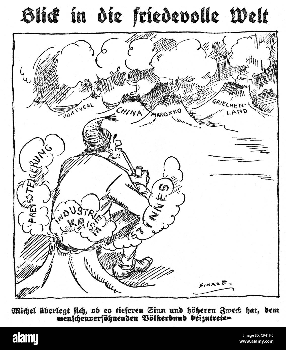 World crisis satire hi-res stock photography and images - Alamy