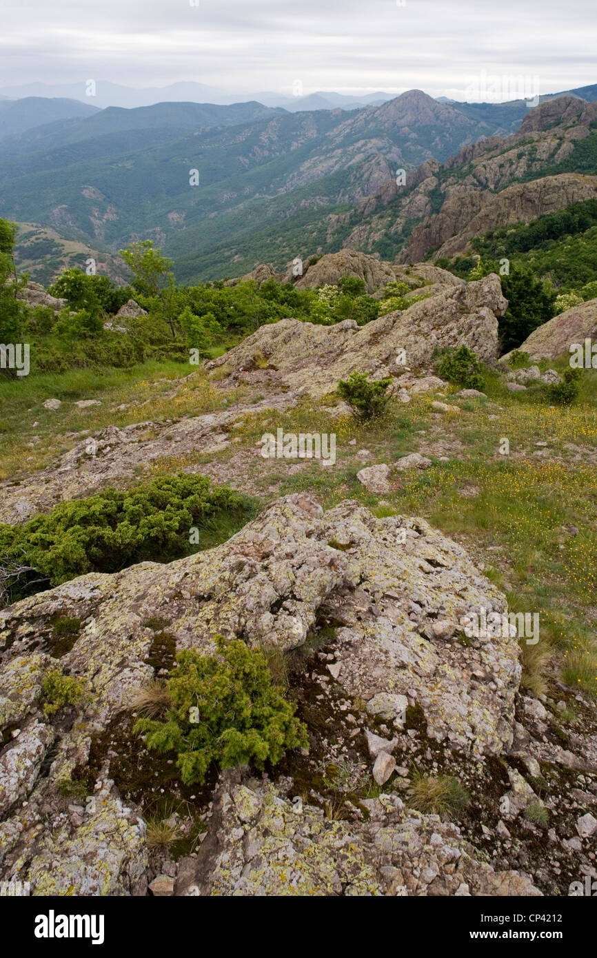 Bulgaria - Sinite Kamani Nature Park. Rock formations called "blue rock ...