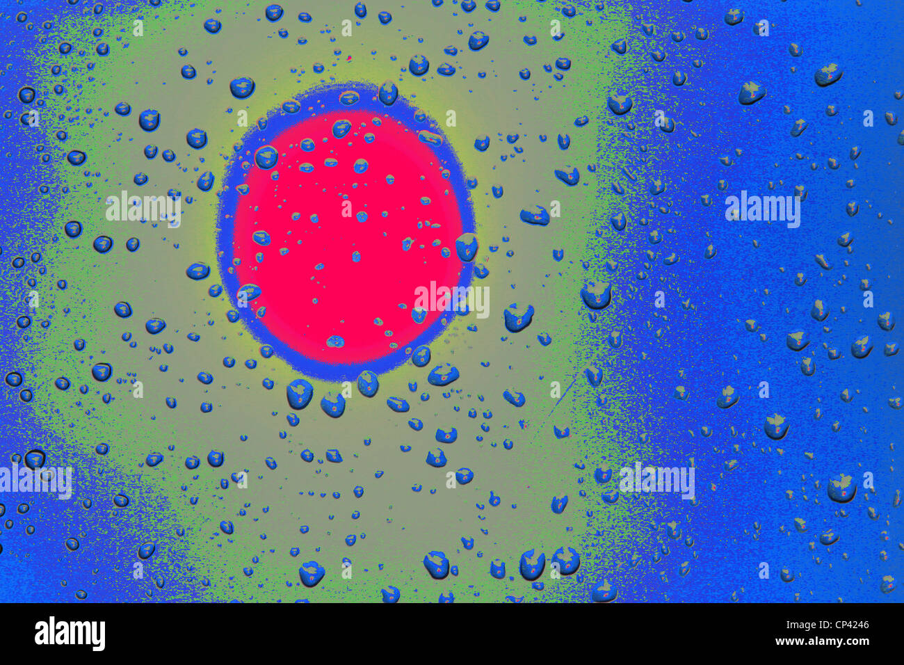 Sun through window with rain drops Stock Photo - Alamy
