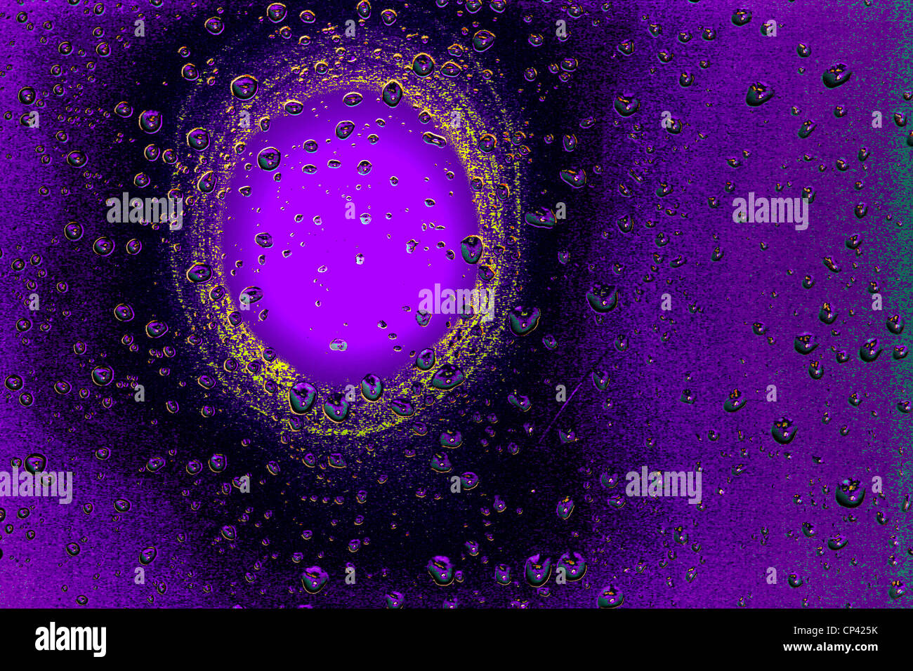 Sun through window with raindrops Stock Photo - Alamy