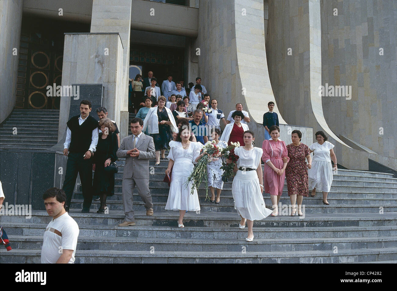 Georgia - Tbilisi (Tbilisi), marriage. The wedding party Stock Photo ...