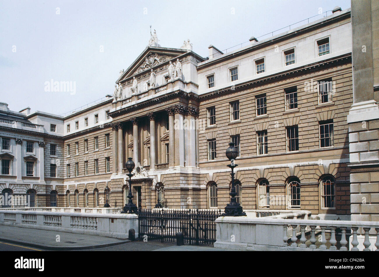 Great Britain - England - London. Somerset House in neoclassical style ...