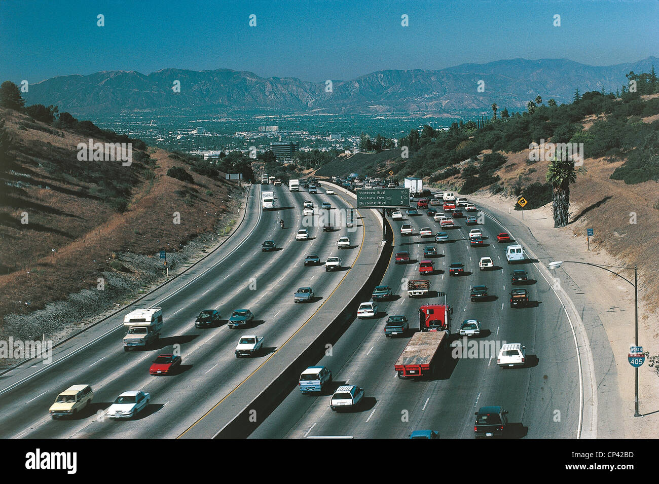 United States of America - California - Los Angeles. Highway Stock ...