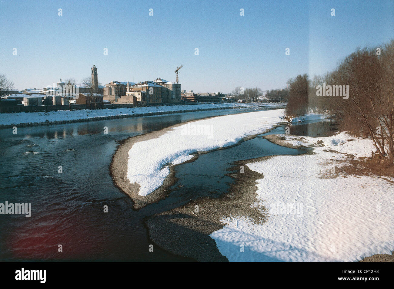 Lombardia - Lodi. Adda River Stock Photo - Alamy