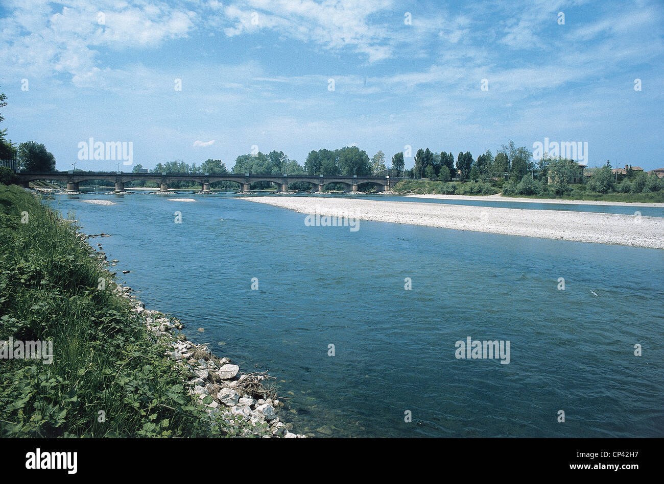 Lodi Lombardy River Adda Stock Photo - Alamy