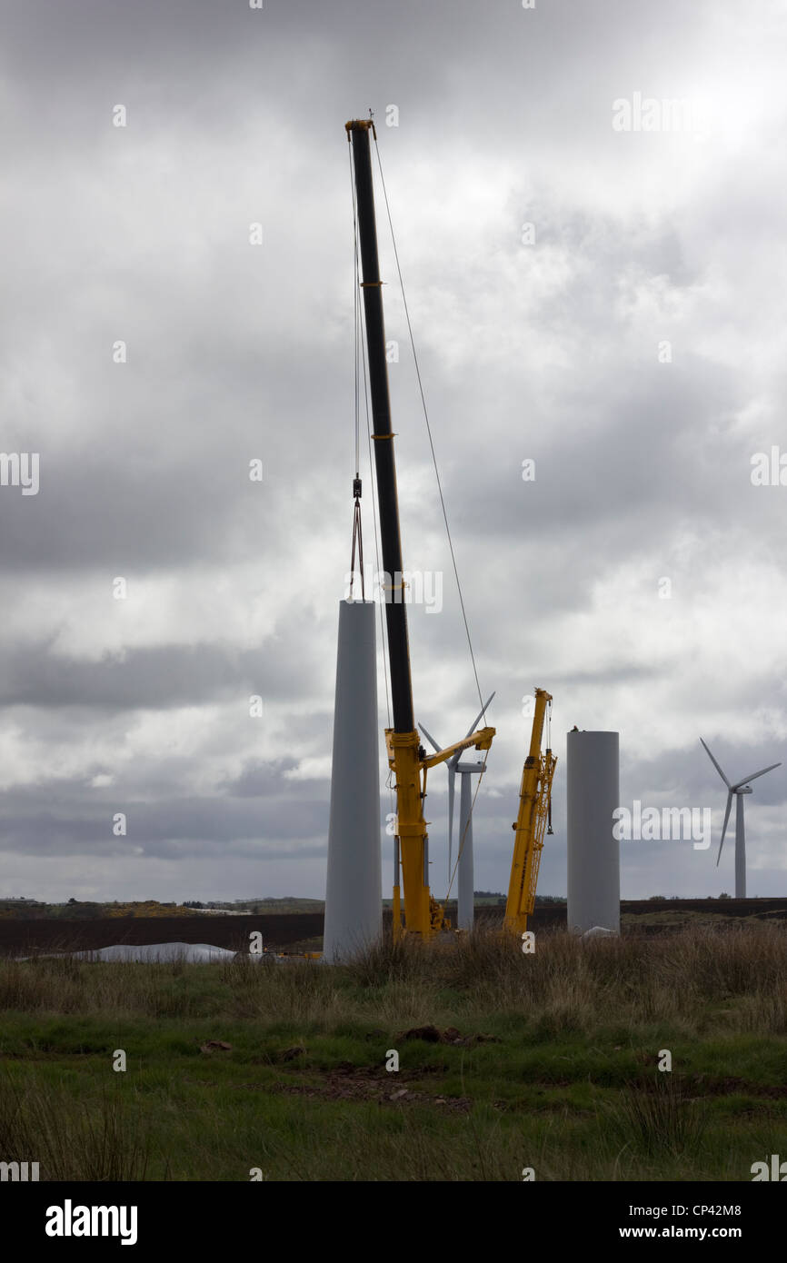 Wind farm construction Stock Photo - Alamy Wind farm construction Stock Photo - Alamy