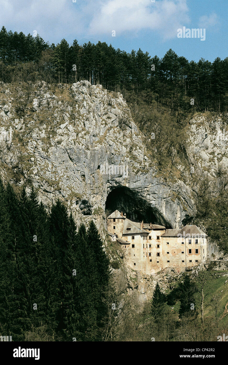 Slovenia - Predjama. Castle Lueger (Predjamski grad), all 'inside of a ...