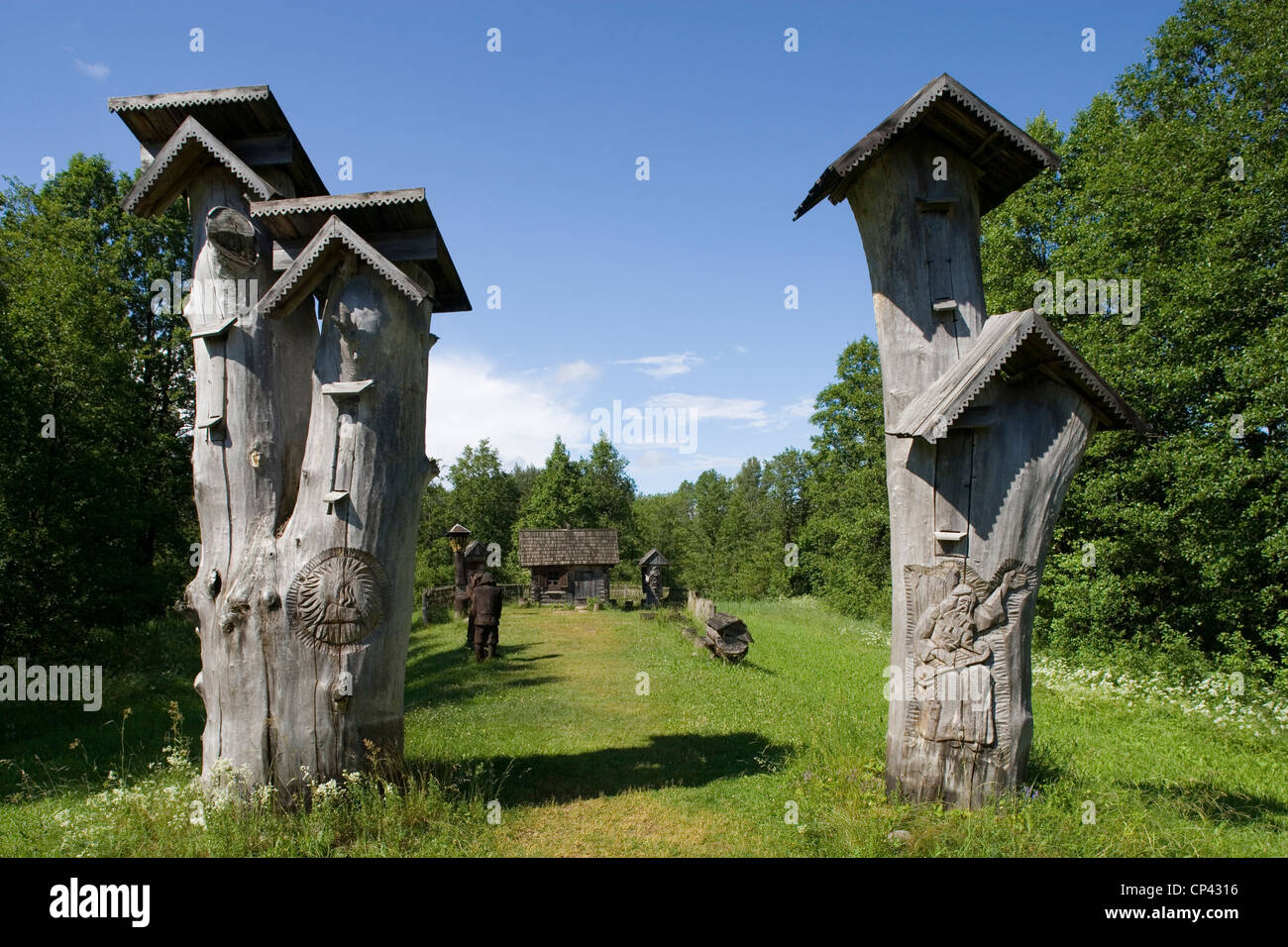 Lithuania - National Park Aukstaitija - Stripeikai. Ancient Beekeeping ...