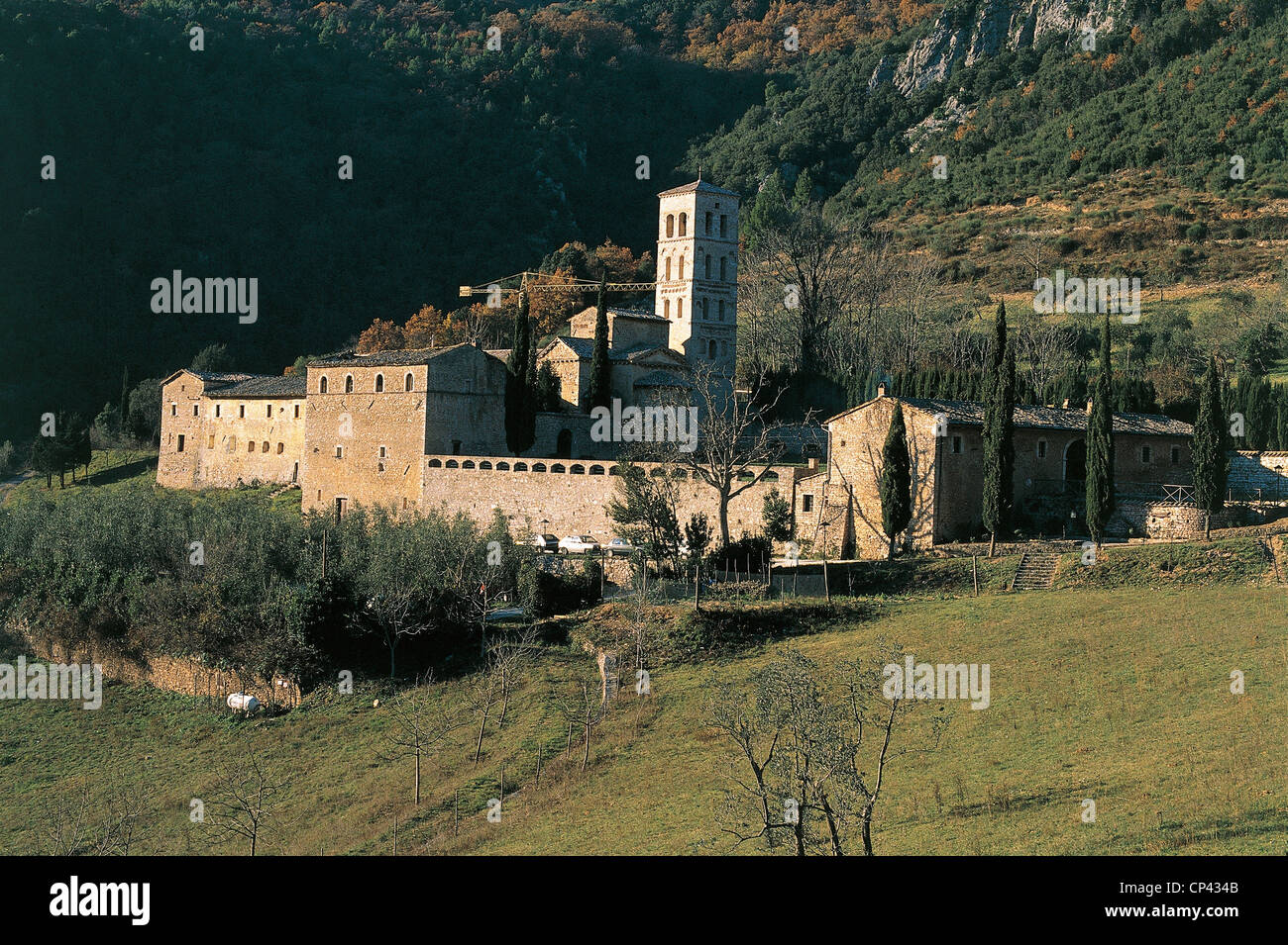 Umbria Ferentillo Around Abbey Of San Pietro In Valle Stock Photo - Alamy