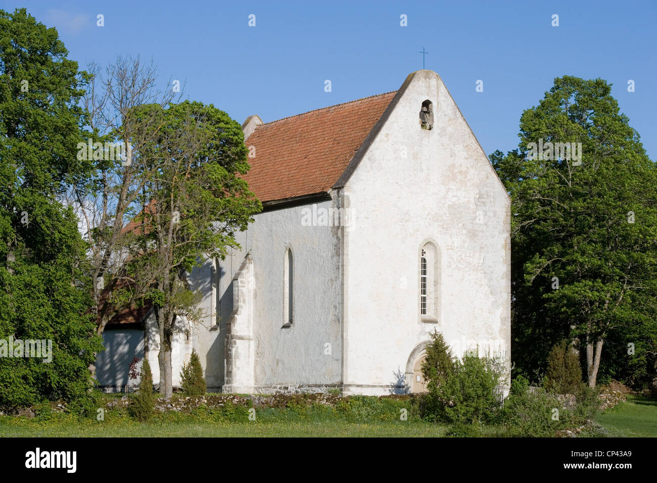 Estonia - Saaremaa County - Island of Saaremaa - Karja. Church (XIII ...
