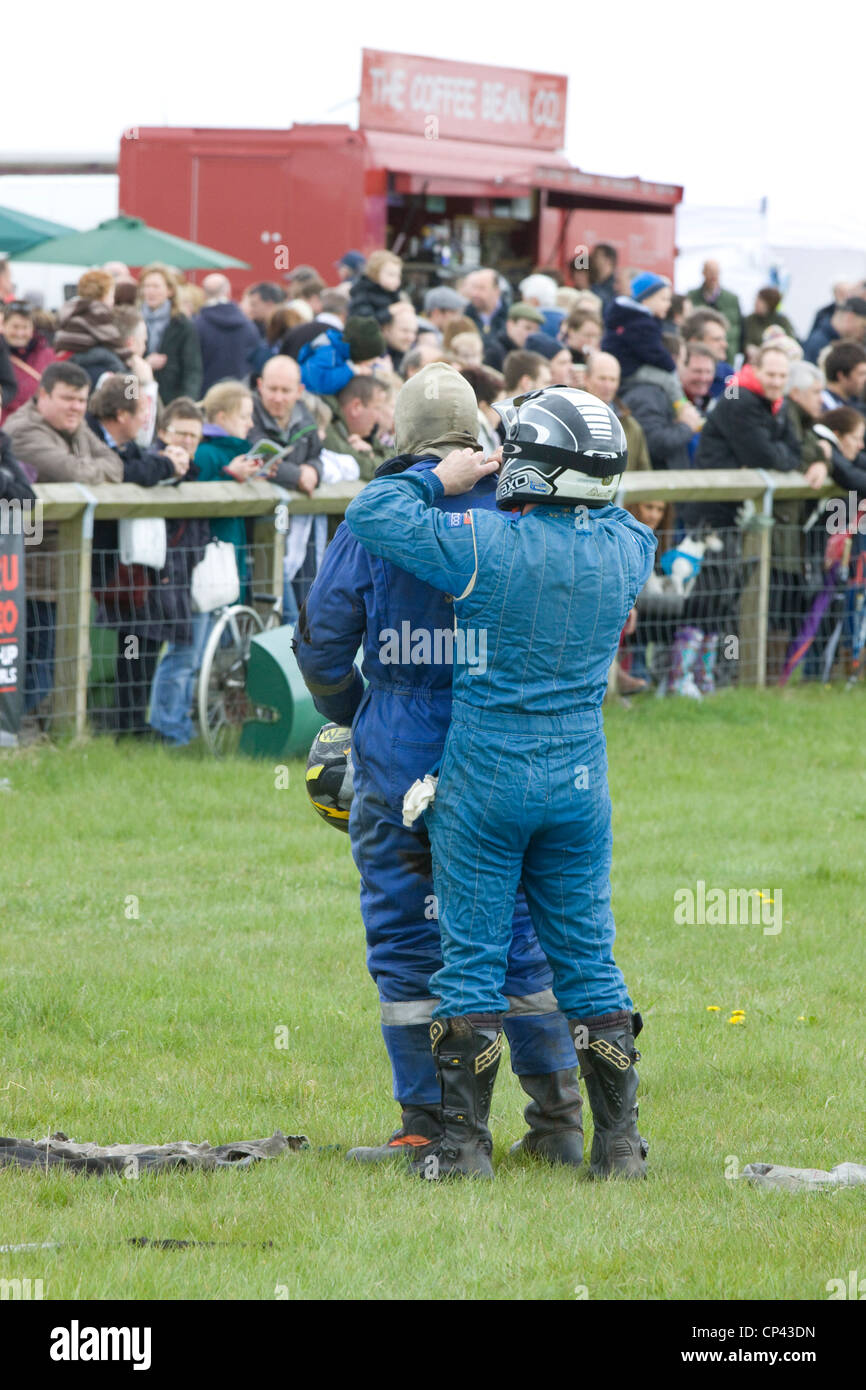 A Motorcycle fire stunt team display at a county Fair Stock Photo - Alamy