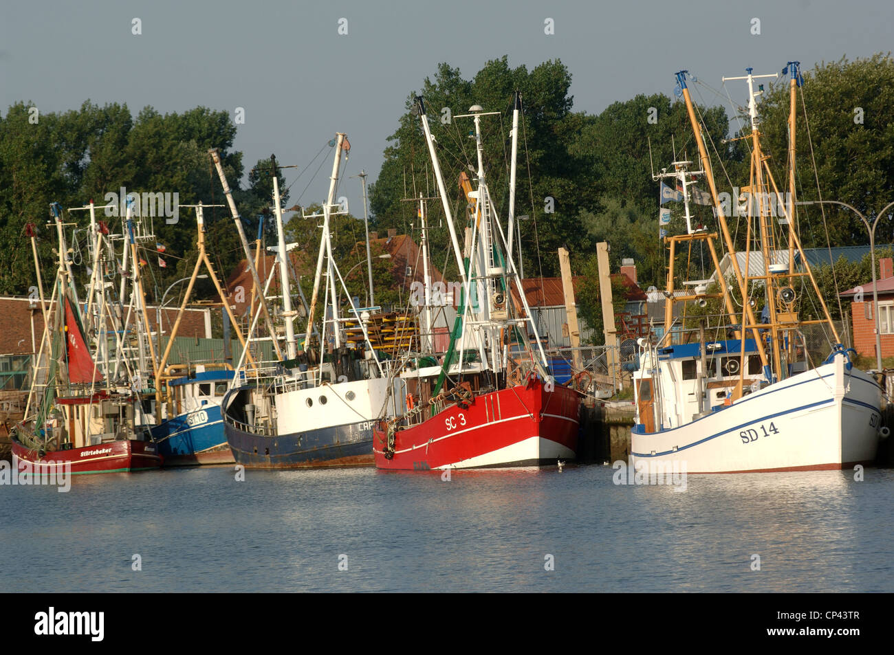 Germany - Schleswig-Holstein - Busum. Vessels in port Stock Photo - Alamy