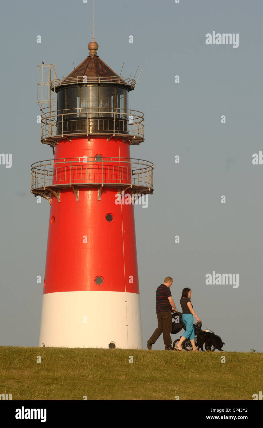 Germany - Schleswig-Holstein - Busum. The Lighthouse (1913 Stock Photo ...