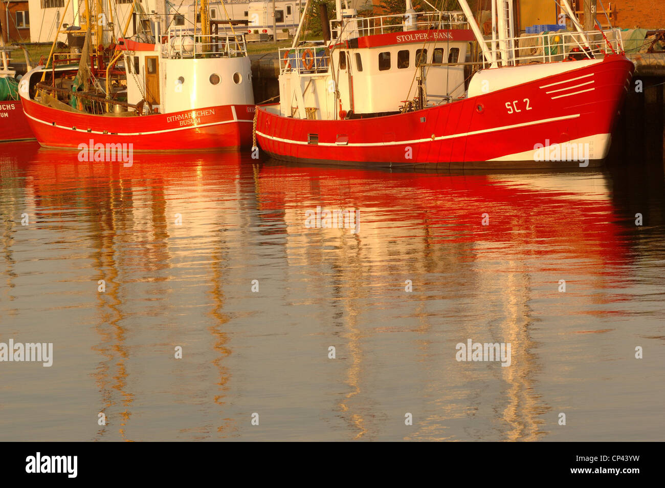 Germany - Schleswig-Holstein - Busum. Vessels Stock Photo - Alamy