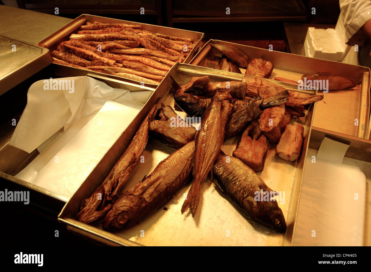 Germany - Bremen - Bremerhaven. Franke fishing industry. Smoked fish ...