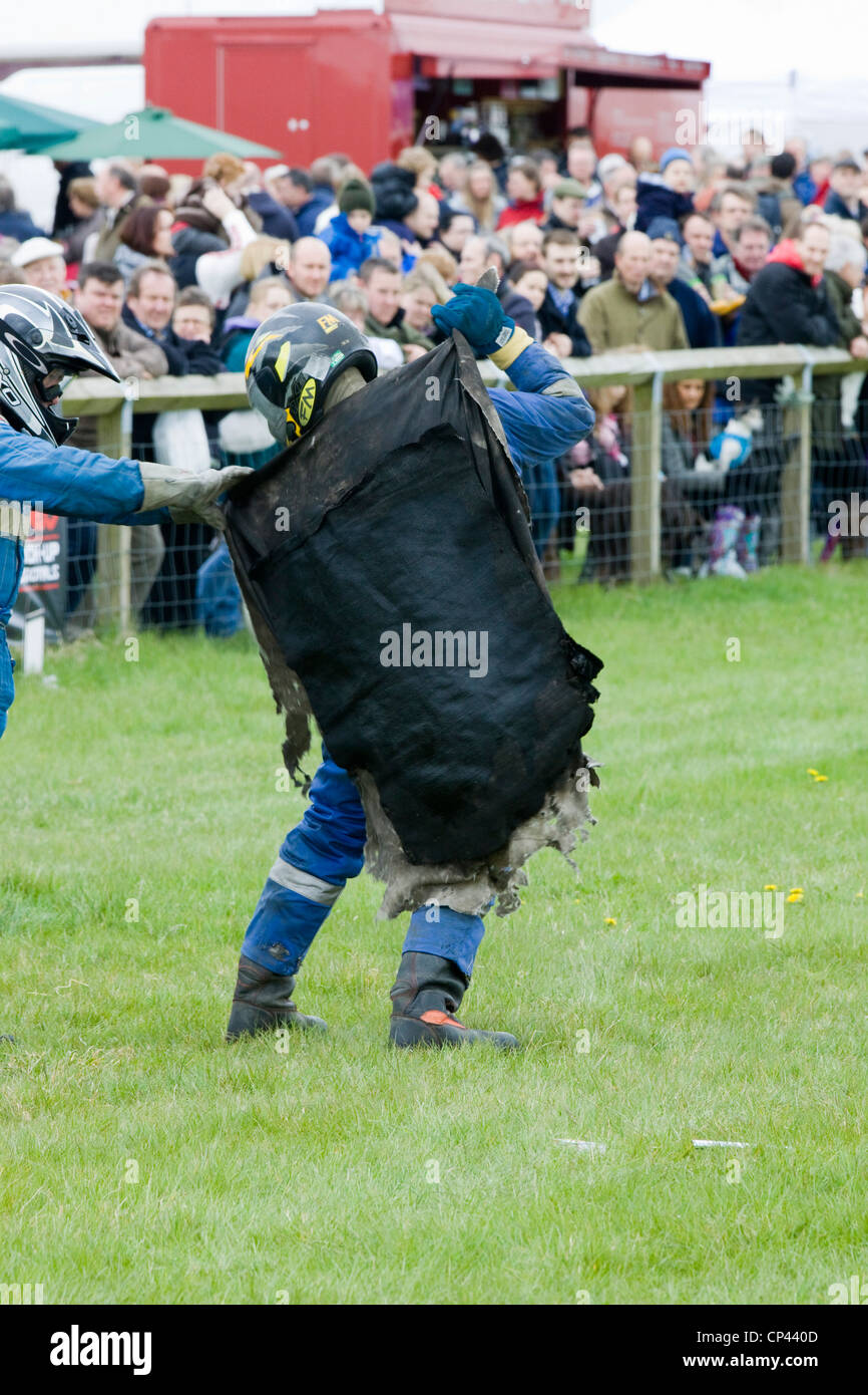 A Motorcycle fire stunt team display at a county Fair Stock Photo - Alamy