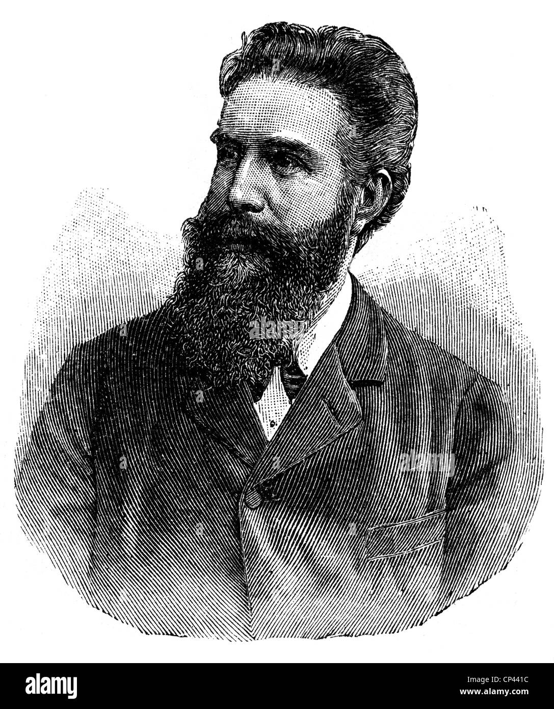 Roentgen, Wilhelm Conrad, 27.3.1845 - 10.2.1923, German physicist ...