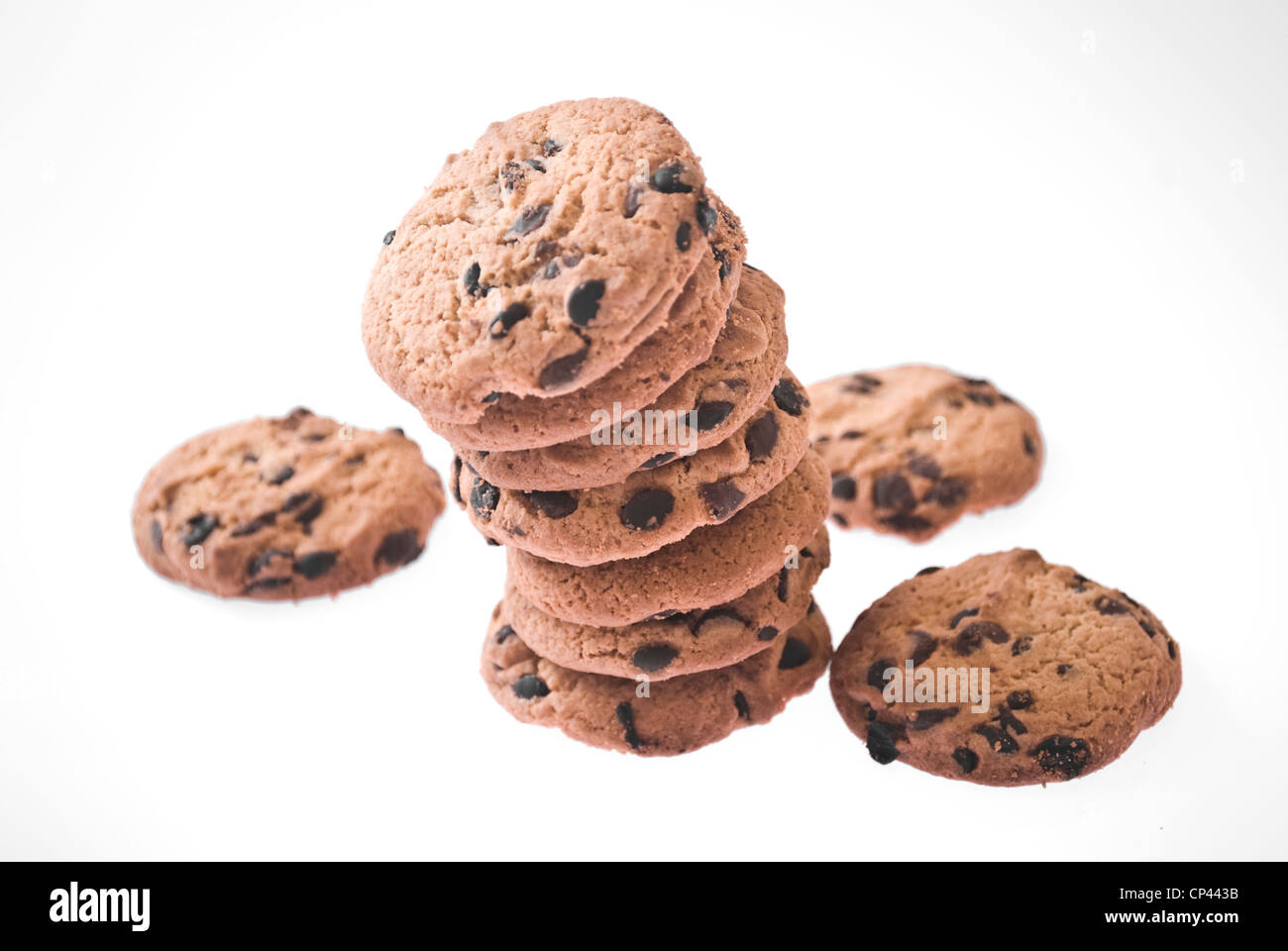 Cookies on white background. Isolated Stock Photo - Alamy