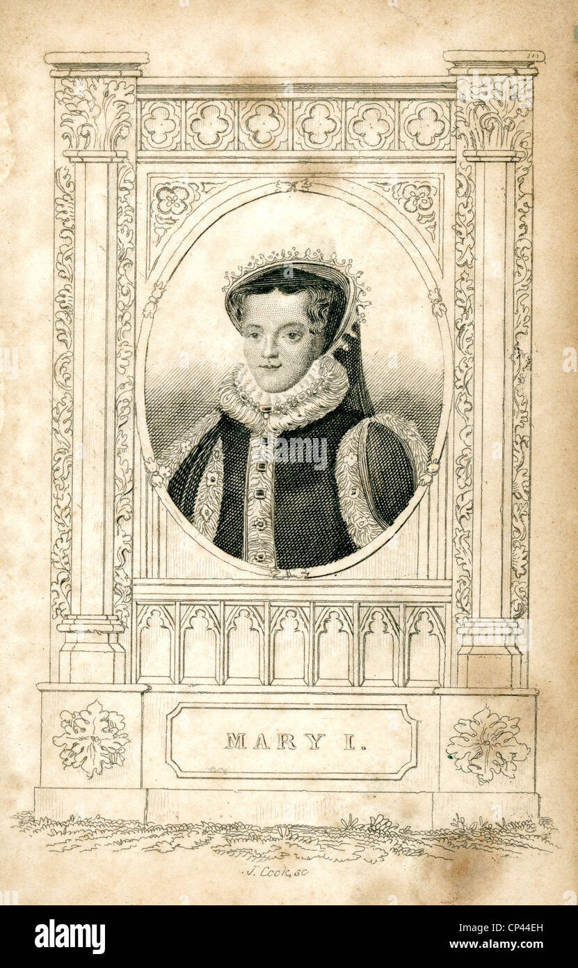 Portrait of Queen Mary I of England Stock Photo - Alamy